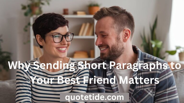 27 Short Paragraphs for Your Best Friend